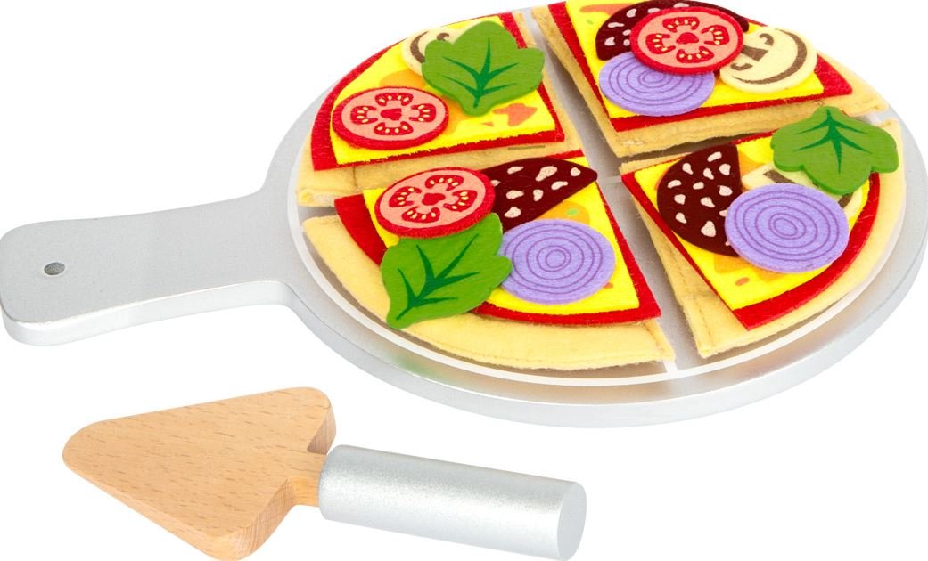 New Children's Pizza of fabric with Plate - Homeware Bargains New ...